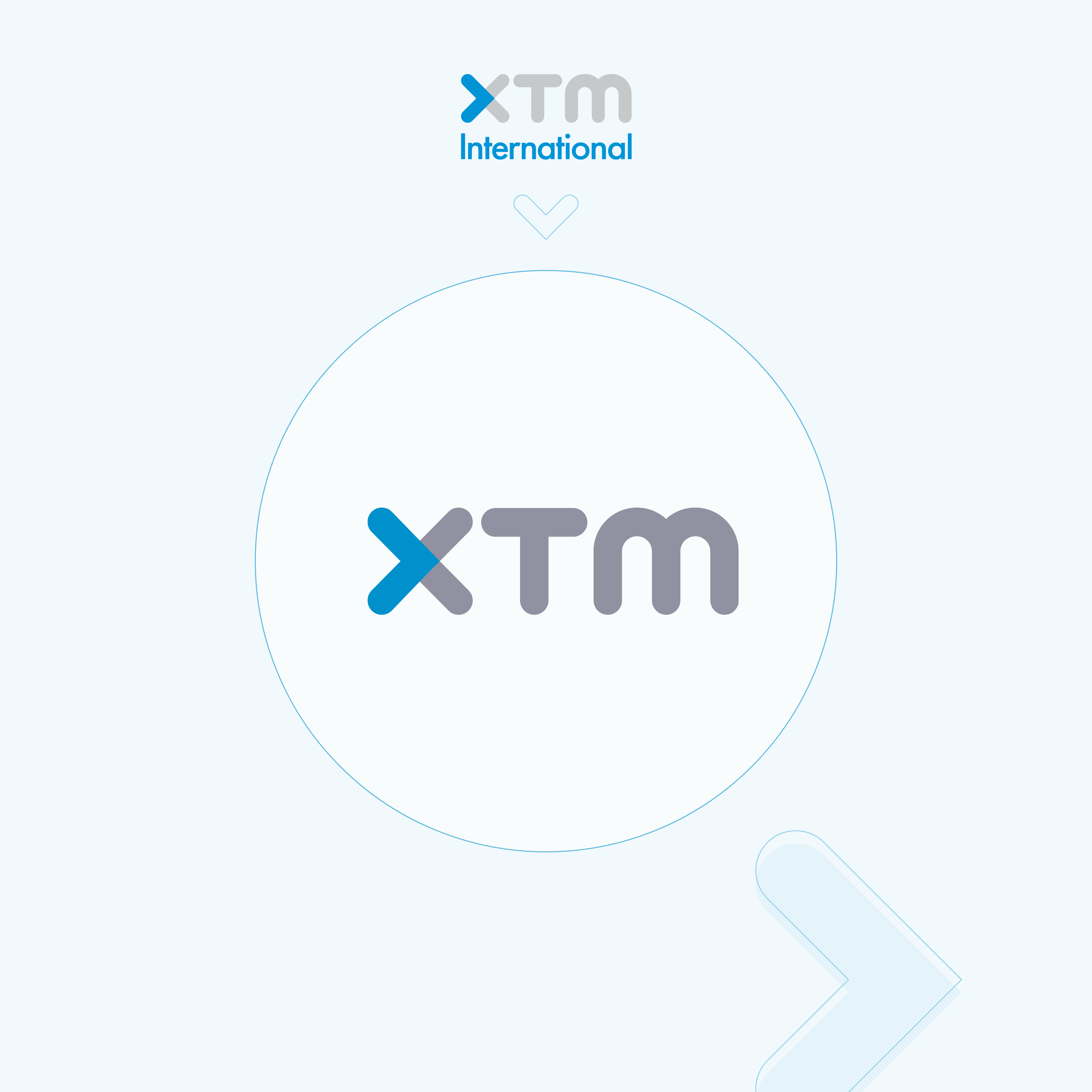 The new, simplified XTM logo